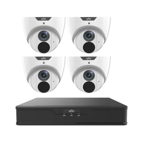 UNV KIT S3 Series NVR 4CH 2TB 4x 6MP EasyStar Turret Cameras UNV EASYSTAR B | C.R Kennedy NZ